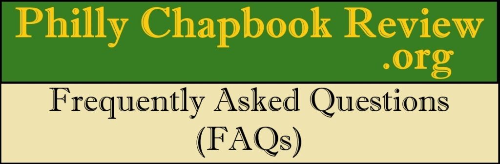 Philly Chapbook Review FAQs - Philly Chapbook Review
